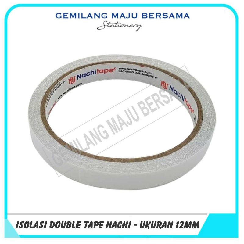 Jual Isolasi Double Tape Nachi 1/2" ( 12MM ) | Shopee Indonesia