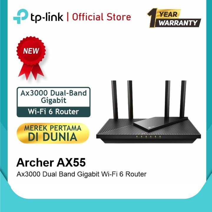 Jual TP-LINK Archer AX55 AX50 AX53 AX73 AX72 AX10 AX12 AX3000 Dual Band ...