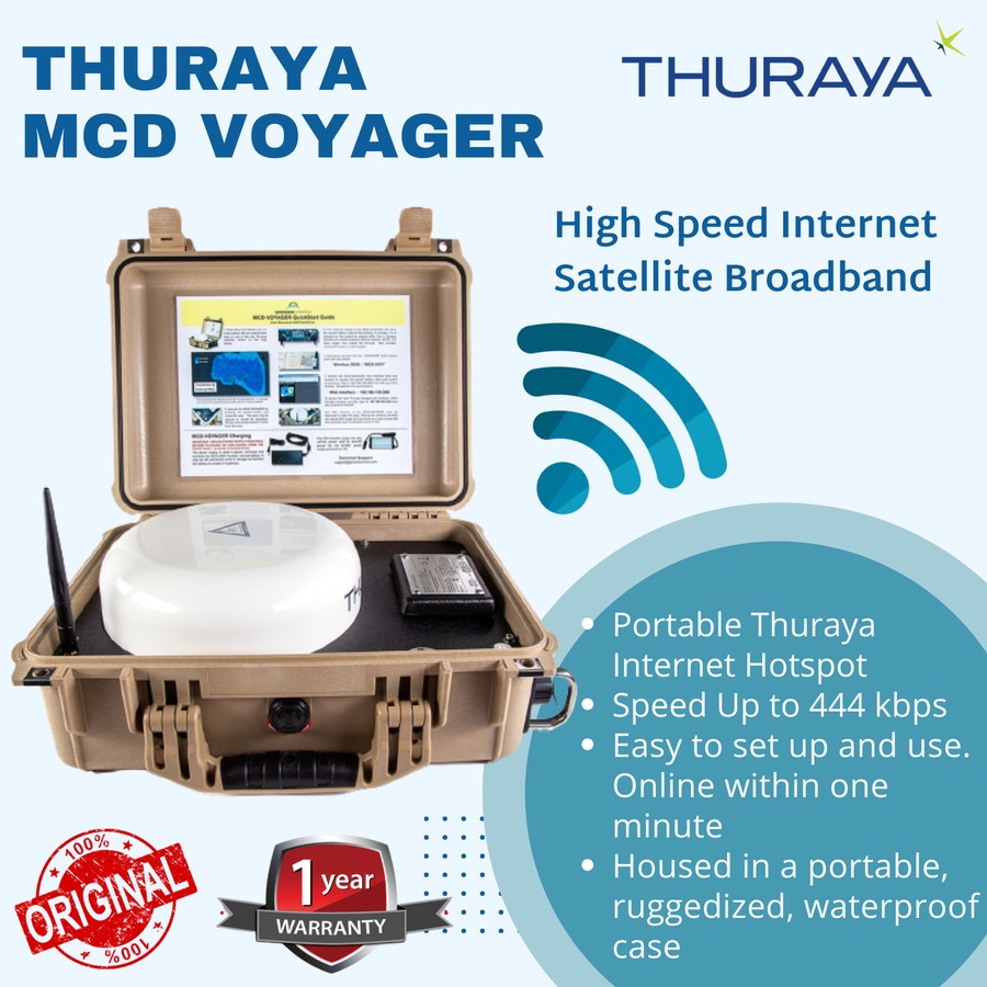Jual Thuraya MCD Voyager Portable Internet Satellite Hotspot (On The ...