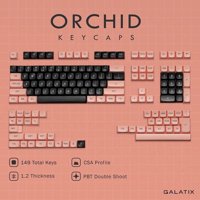 Jual Keycaps CSA Double Shoot Keycap White Putih Mechanical Keyboard ...