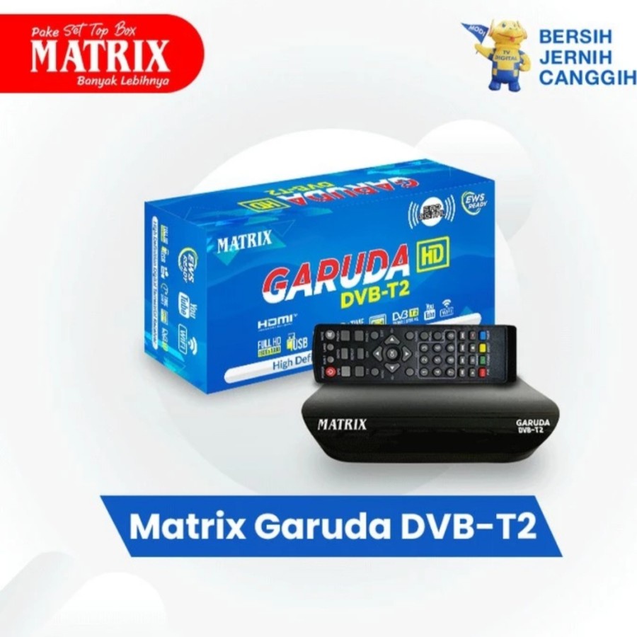 Jual Set Top Box MATRIX GARUDA Biru HD DVB T2 Receiver TV Digital | Shopee Indonesia