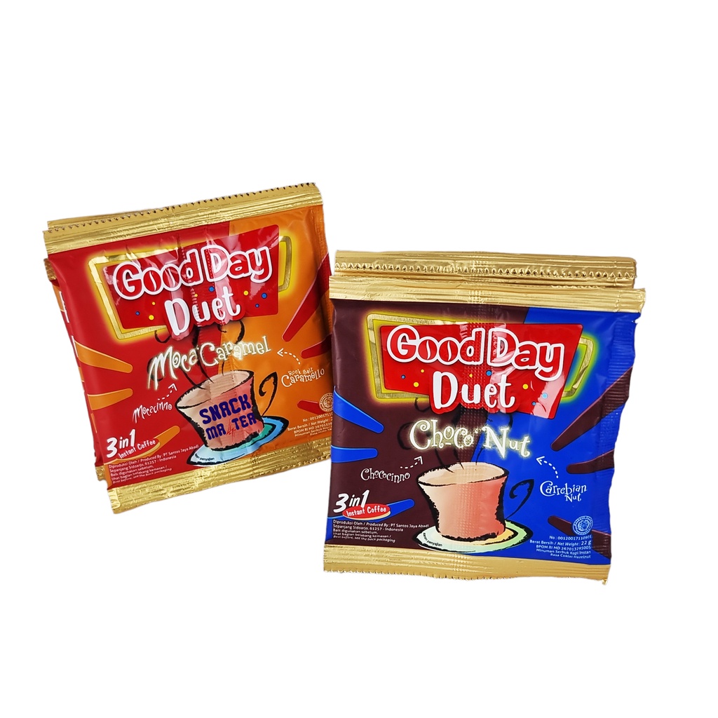 Jual Kopi Good Day Duet Renceng - Netto 10bks x 22gr | Shopee Indonesia