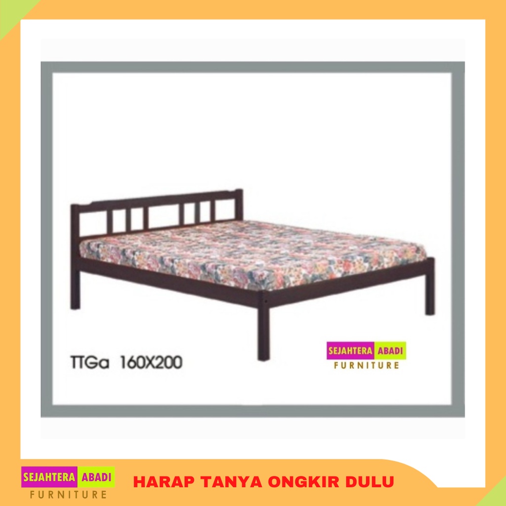 Jual Ranjang kayu knockdown, 2in1 ranjang sorong, ranjang single ...