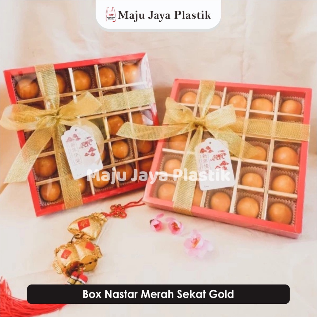 Jual Box Nastar Sekat Kotak 25 Kotak Eid Cny Nastar Mochi Coklat Pie ...