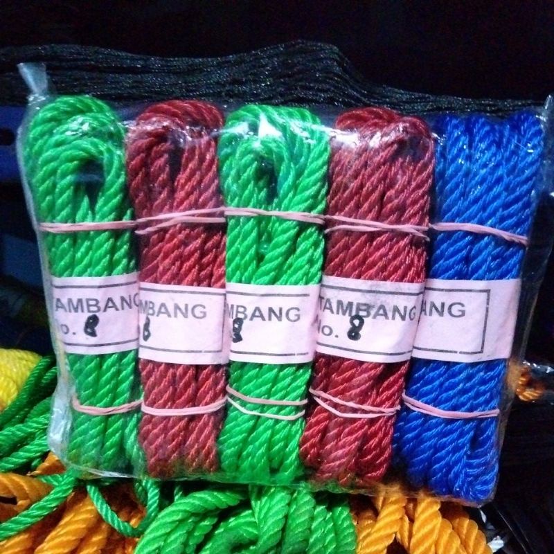 Jual TALI TAMBANG TALI TAMPAR TALI NYLON 8MM 3 METER | Shopee Indonesia