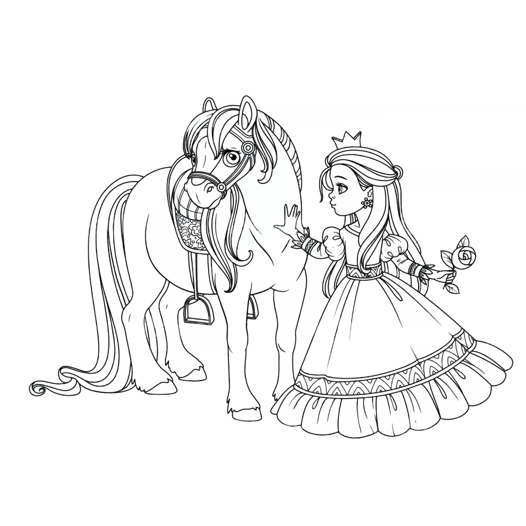 Jual Gambar Sketsa Mewarnai ~ PRINCESS/ Seketsa Lukis / Drawing Sketch ...