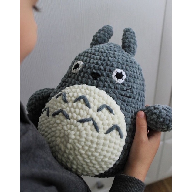 Jual Amigurumi - Totoro crochet plush / boneka rajut totoro besar ...