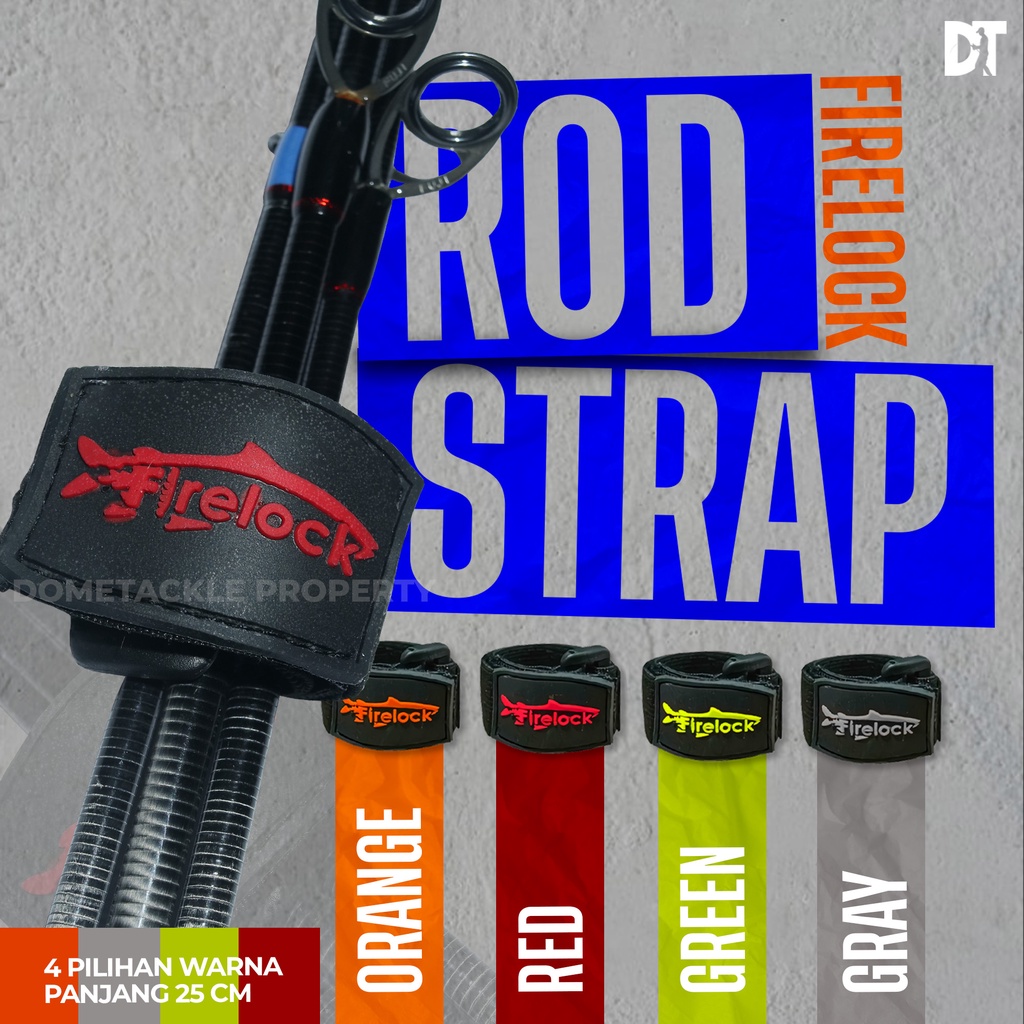 Jual Rod Strap Firelock Tali Pengikat Joran Pancing Rod Belt Firecast ...