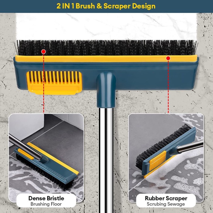 Jual Sapu Sikat pembersih lantai 2in1 gagang panjang 2in1 Air Toilet ...