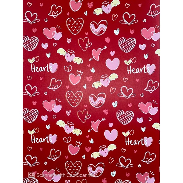 Jual KERTAS KADO SANSAN WAWA DOFF ISI 1 LEMBAR LOVE HEART FANCY PAPER ...