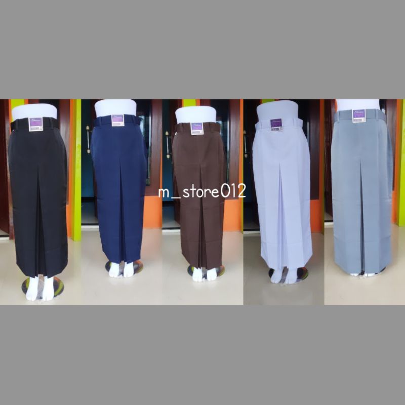 Jual Rok sekolah smp/sma model span rempel belah satu di tengah ...