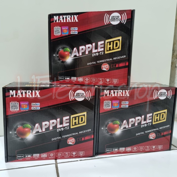 Jual SET TOP BOX MATRIX APPLE DVB T2 RECEIVER DIGITAL TV | Shopee Indonesia