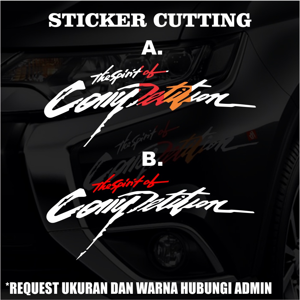 Jual Stiker Sticker The Spirit Of Competition | Shopee Indonesia