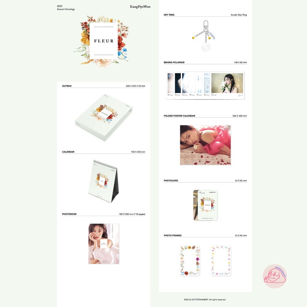 Jual [PO] KANG HYEWON 2023 SEASON GREETINGS | SEASON GREETING - FLEUR | Shopee Indonesia