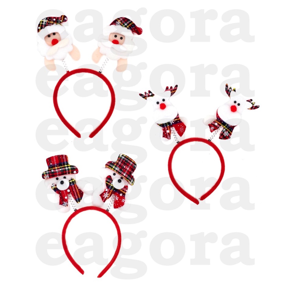 Jual Bando Natal Antena Tuing Tuing Bandana Christmas Bear Santa Deer ...
