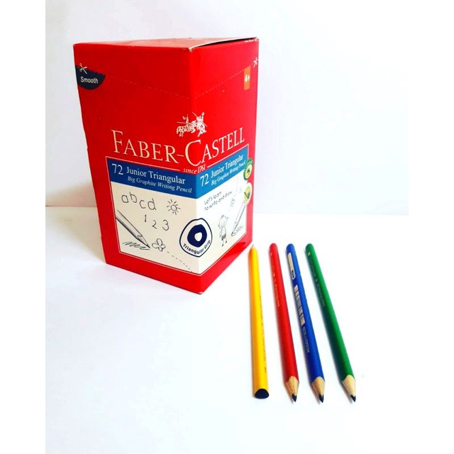 Jual Pensil 2B Segitiga Faber Castell 116572 Junior Grip ( Satuan ...
