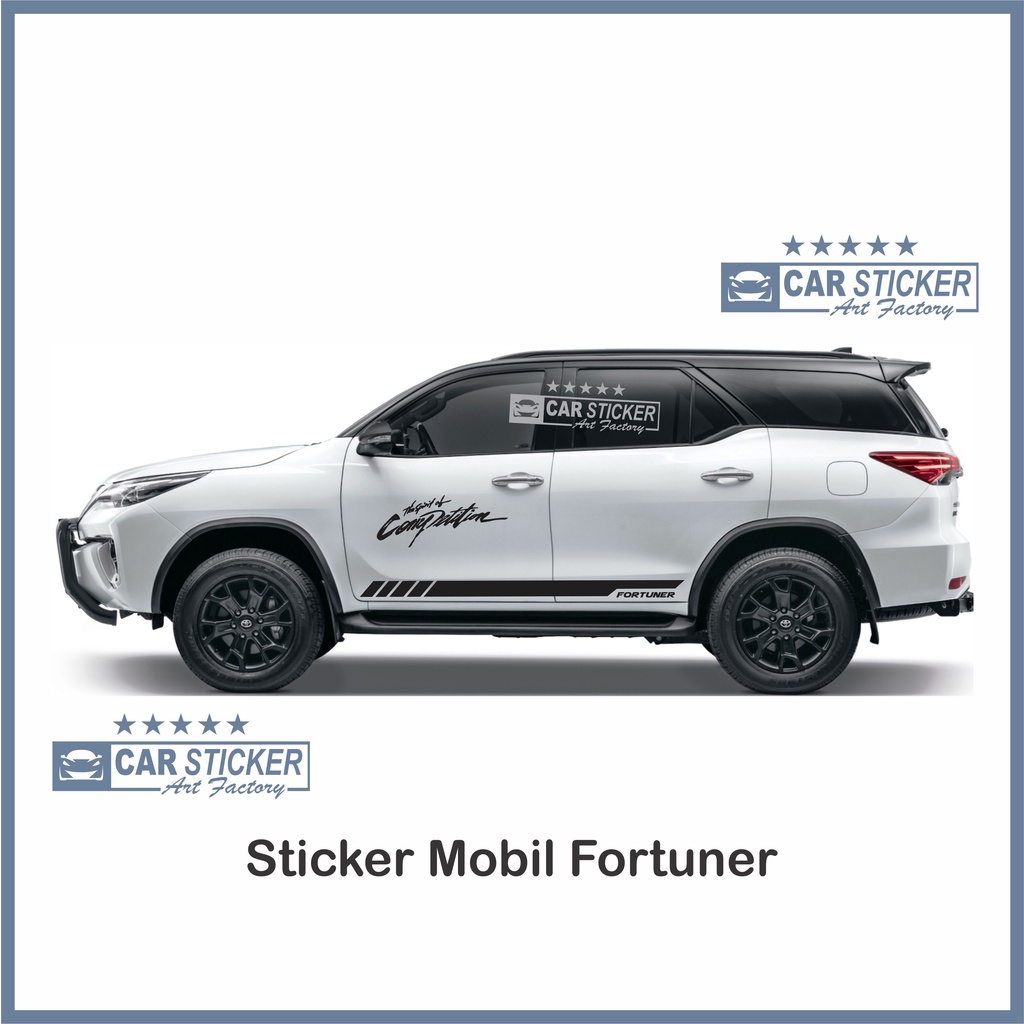 Jual FOR08 Sticker mobil fortuner sticker fortuner sticker gr sport ...