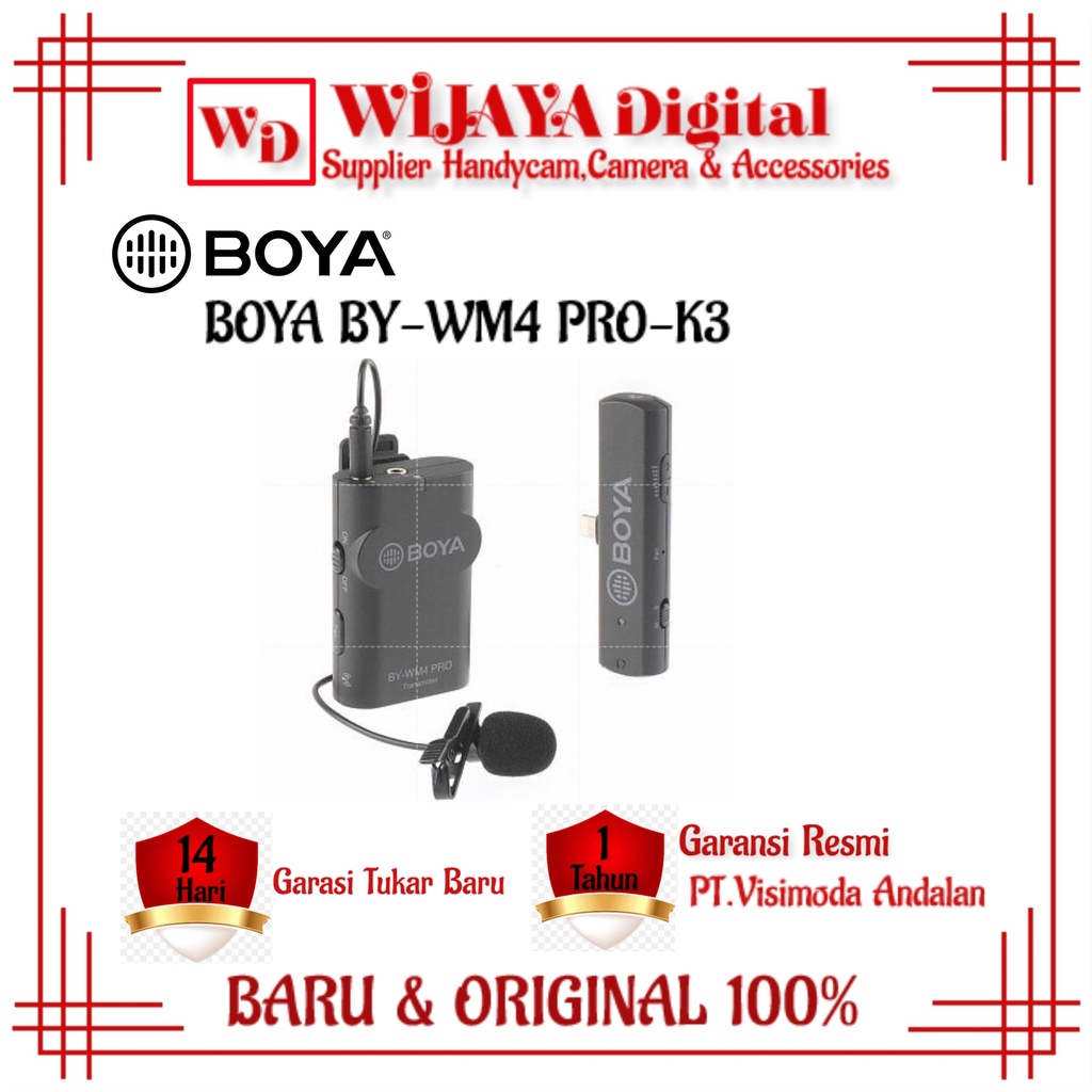 Jual BOYA BY-WM4 Pro-K3 Wireless Microphone | Shopee Indonesia