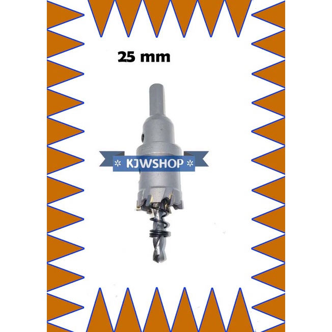 Jual Holesaw TCT 25mm Mata Bor Pelubang Besi Stainless ukuran 25mm Hole ...