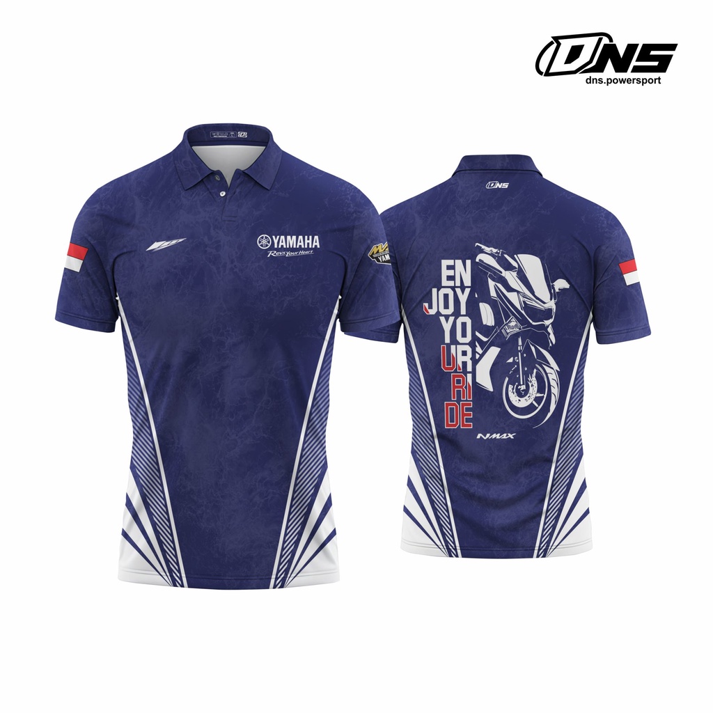Jual Kaos jersey polo shirt yamaha nmax enjoy your ride | Shopee Indonesia