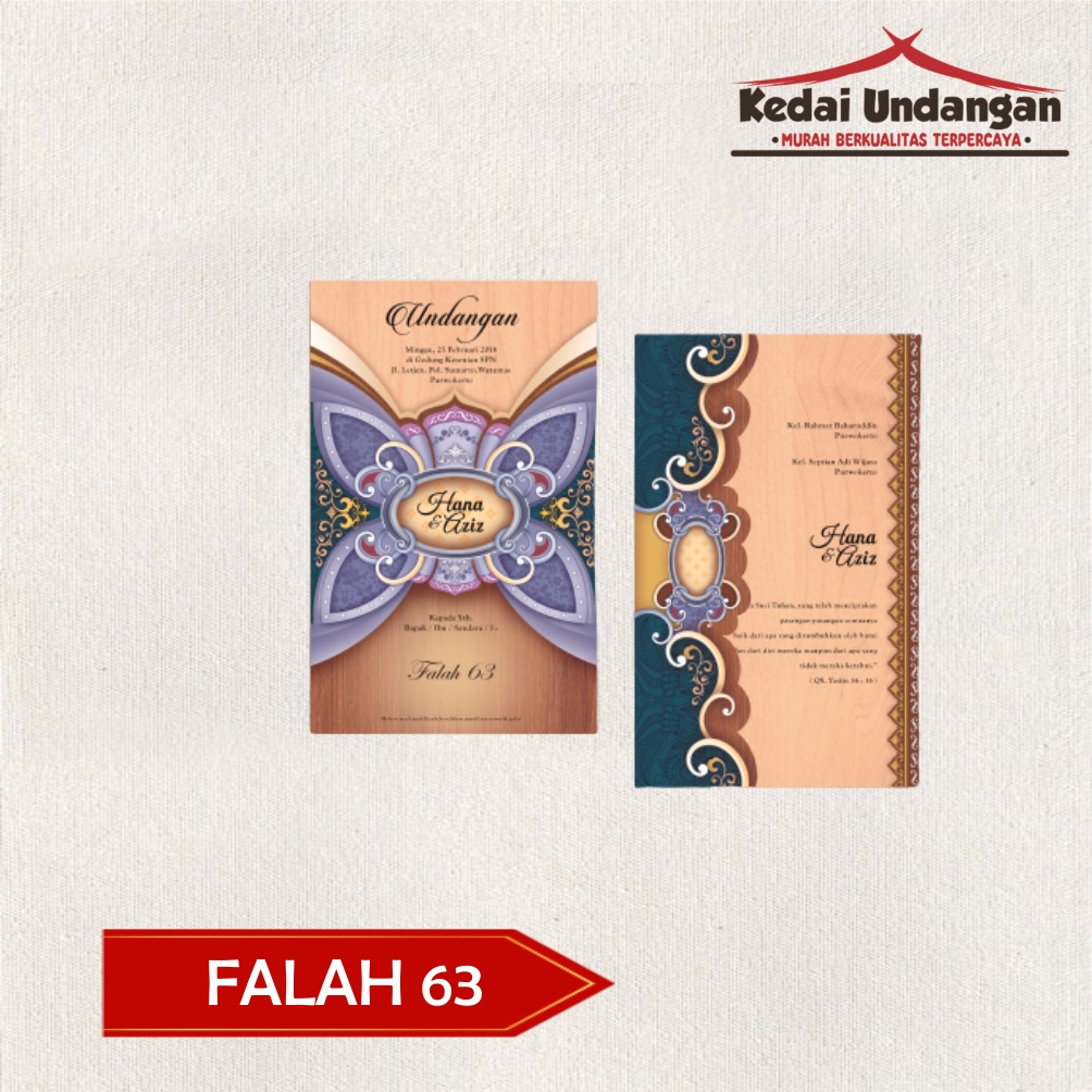 Jual Blangko Undangan FALAH 63 Harga Murah | Shopee Indonesia