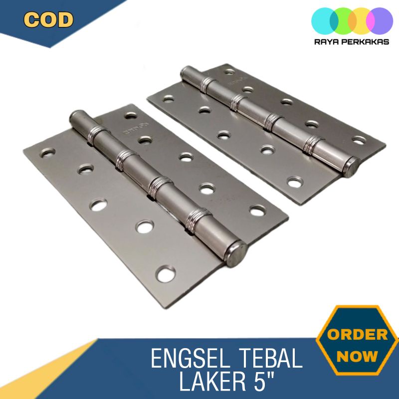 Jual Engsel Tebal Laker 5 inch Pintu Jendela Stainless Super Tebal 5 ...