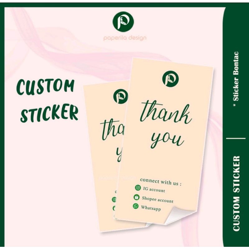 Jual Custom Sticker 8x8 cm | Shopee Indonesia