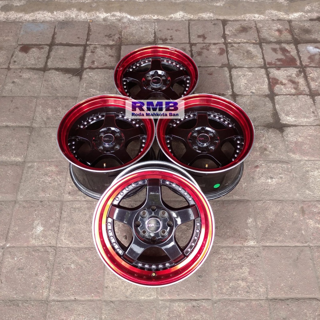 Jual Velg Mobil Bekas Copotan Model Hsr Rumoi Ring 15 PCD 4x100 + 4x114.3 Untuk Jaz Mobilio City ...