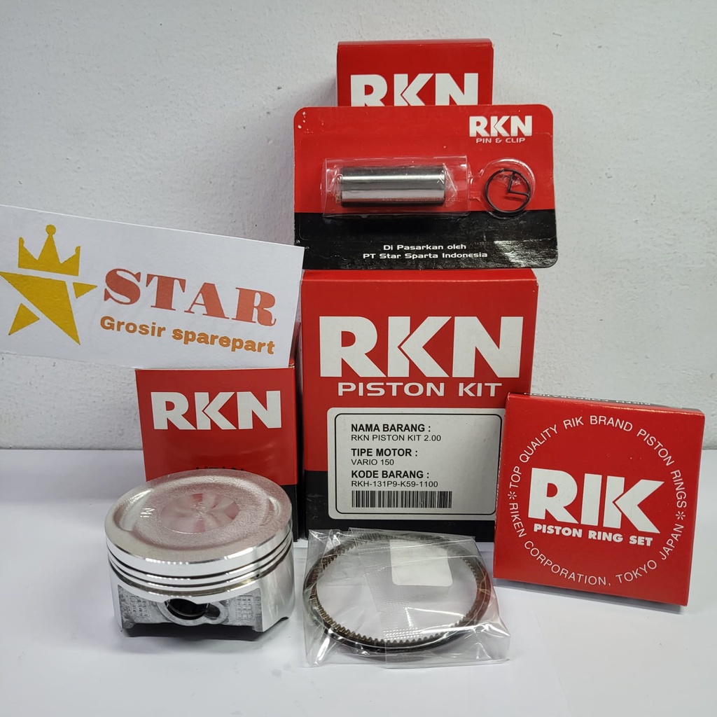 Jual PISTON KIT VARIO 150 FI ESP K59 PCX ADV RIK RKN RIKEN | Shopee ...