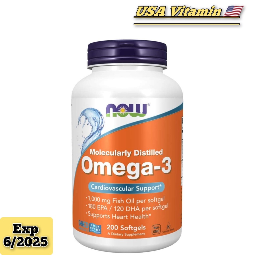 Jual Now Foods Ultra Omega-3 500 EPA / 250 DHA / 180 EPA /120 DHA 180 / 200 Softgels | Shopee ...