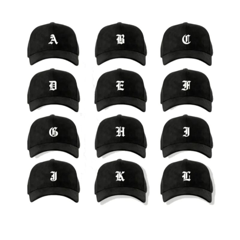 Jual Topi Bordir ABCDEFGHIJKNOPQRSTUVWXYZ TOPI BASEBALL PRIA WANITA ...