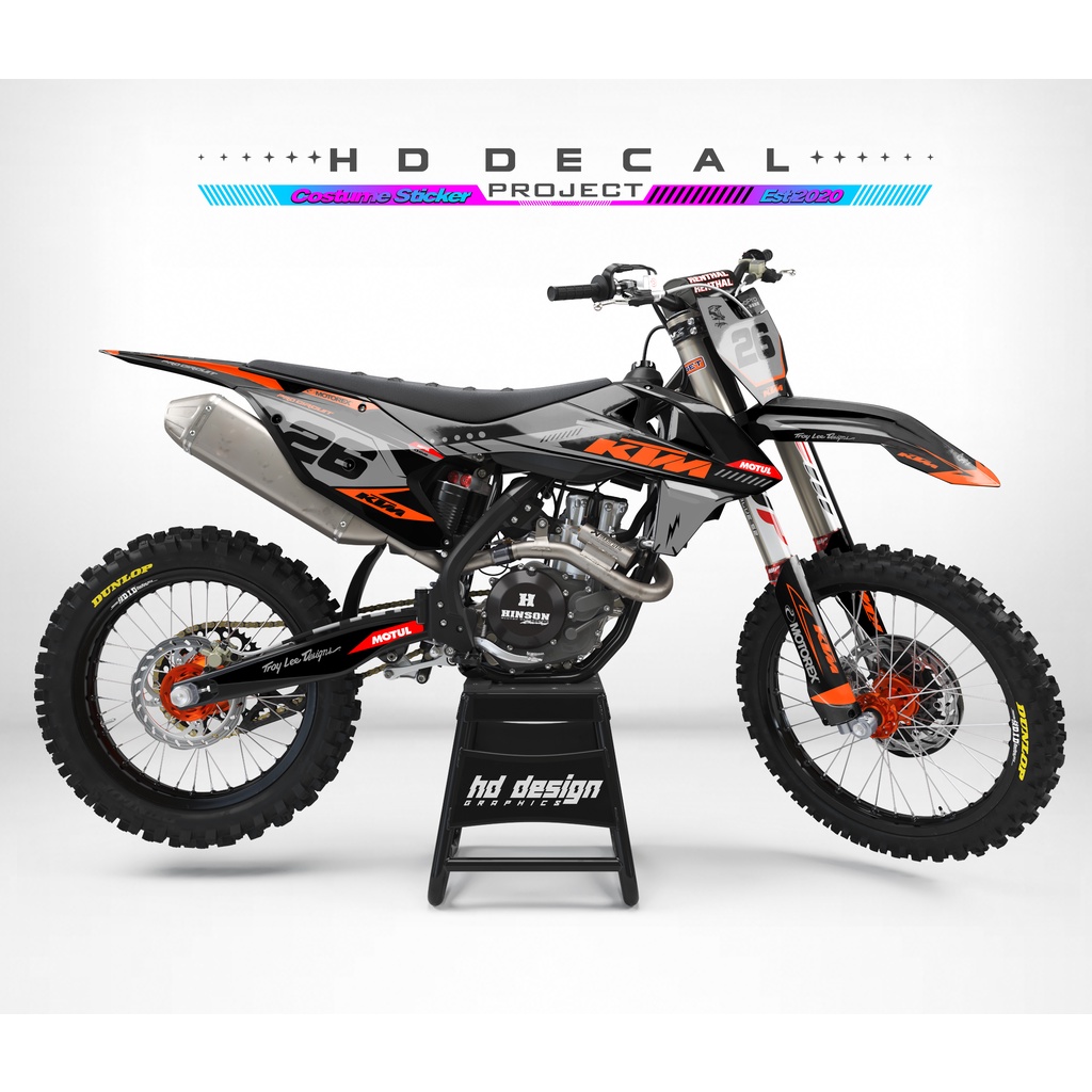 Jual STICKER DECAL KTM 250 2017 STIKER FREE CUSTOM DESIGN PREMIUM GLOSS ...