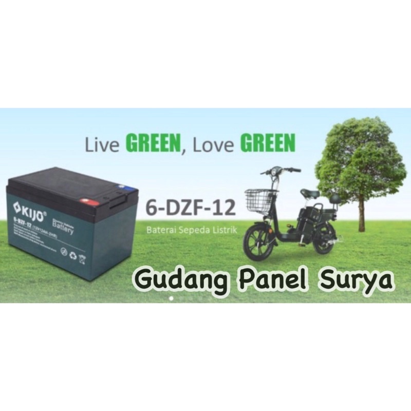 Jual Battery Aki Baterai Accu Kijo 12V 12AH 6-DZF-12 EBike 12ah Aki ...