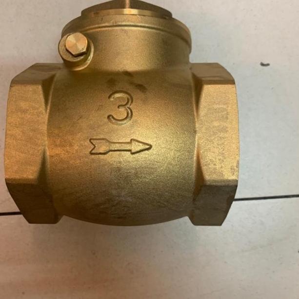 Jual Swing check valve kuningan 3/4 inch / Klep Tabok Brass | Shopee Indonesia