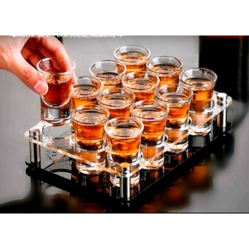 Jual 1 set gelas sloki isi 12 pcs/shot Glass sloki | Shopee Indonesia
