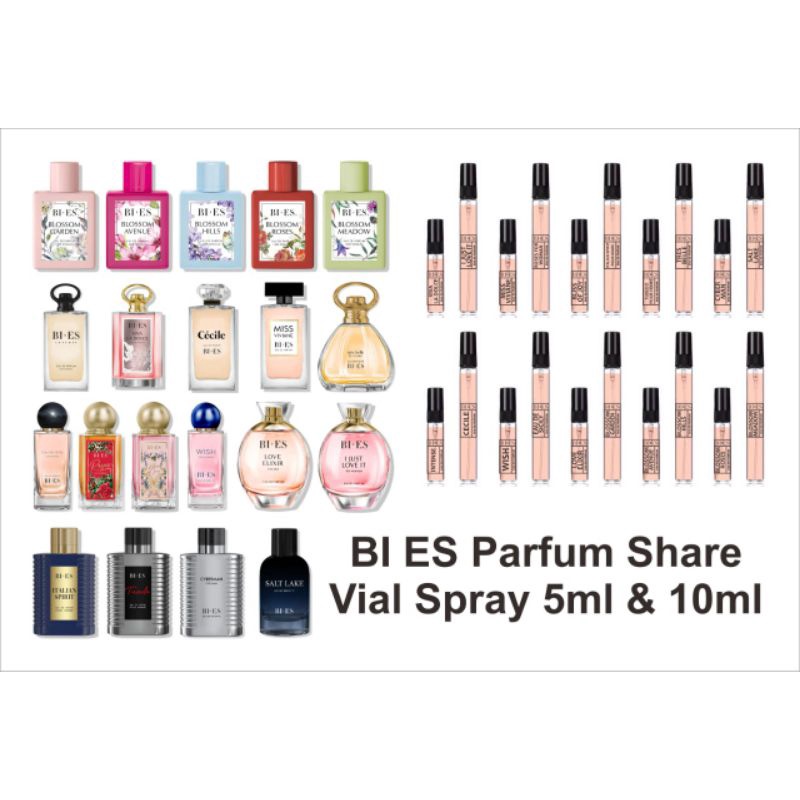 Jual 100% ORIGINAL DECANT EDP EAU DE PARFUM BIES BI.ES 5ml 10ml ...