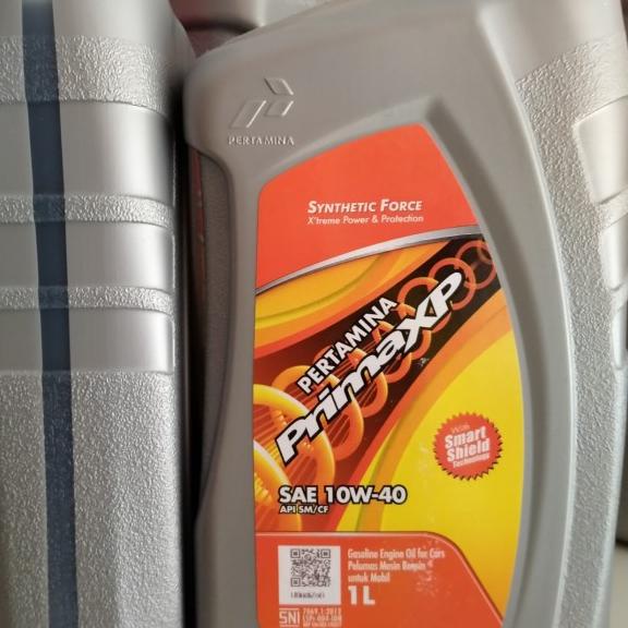 Jual Oli Pertamina Prima XP SAE 10W-40 API SM / CF , isi 1 Liter ...