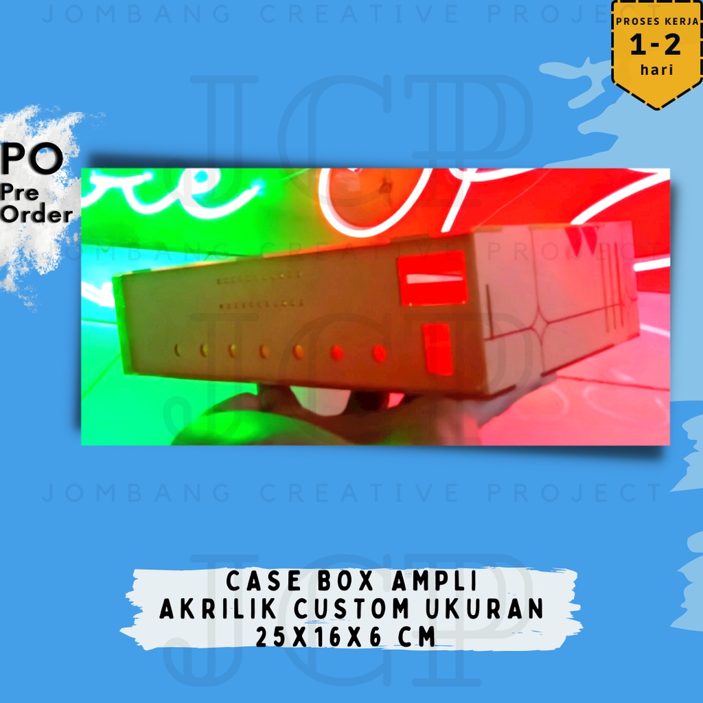 Jual custom case ampli akrilik ukuran 25x16x6cm | Shopee Indonesia