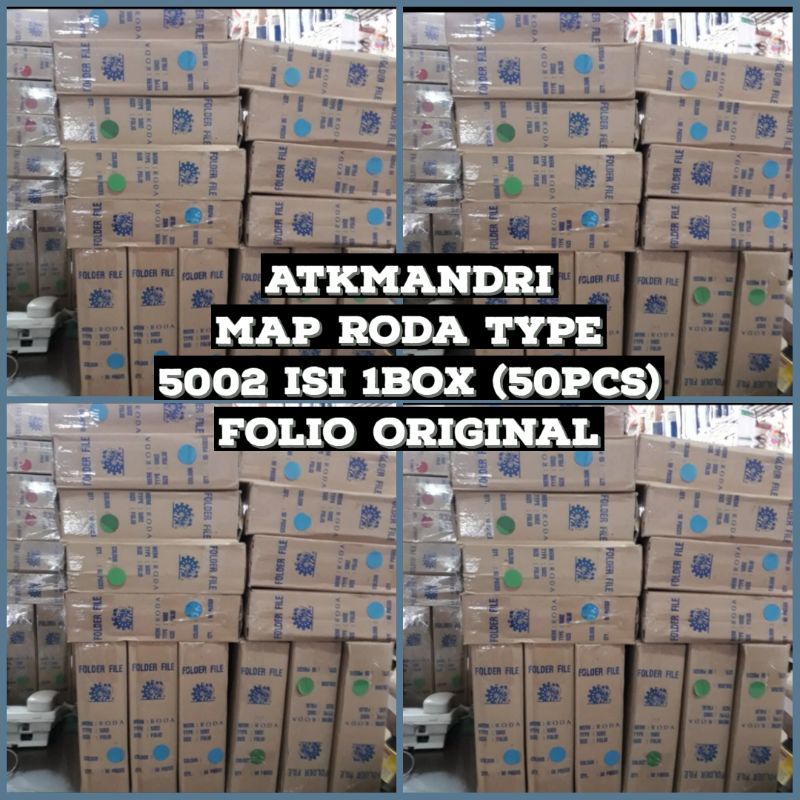 Jual MAP RODA TYPE 5002 ISI 1BOX (50PCS) FOLIO ORIGINAL NEW | Shopee ...