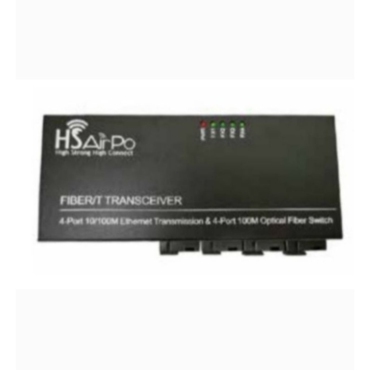 Jual HSAirPo CM4F4E 4 Fo 2 Lan Media Converter Fiber Optik 4Fo 2Lan HS ...