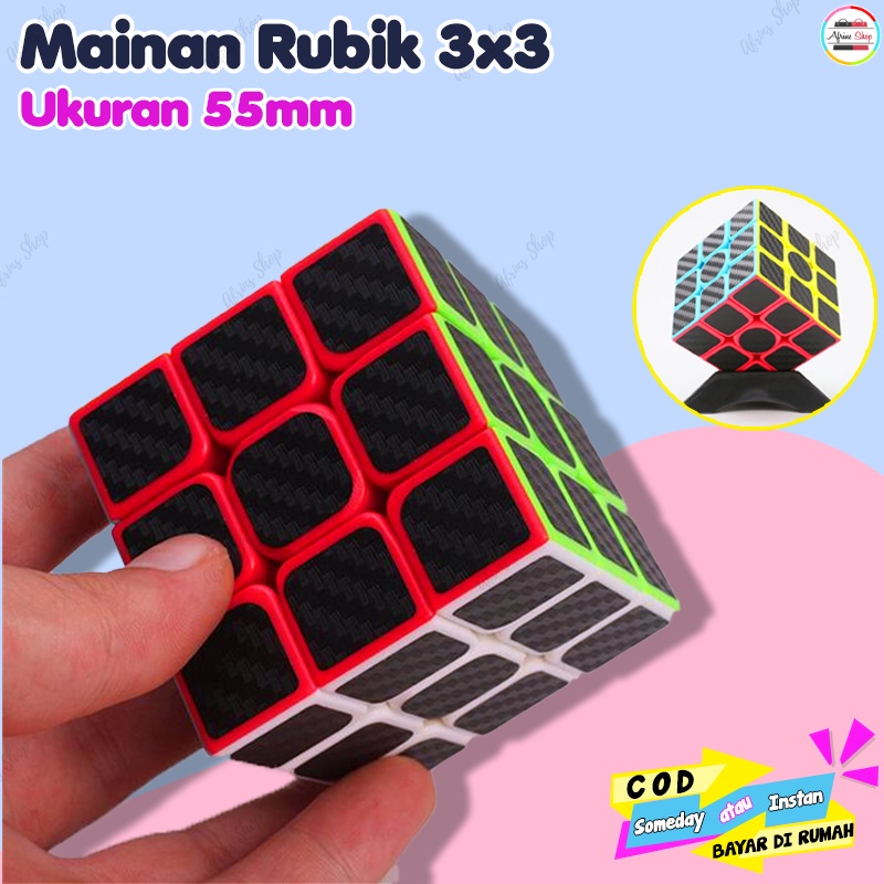 Jual Mainan Kubus Rubik 3 x 3 55mm - Mix Color | Shopee Indonesia