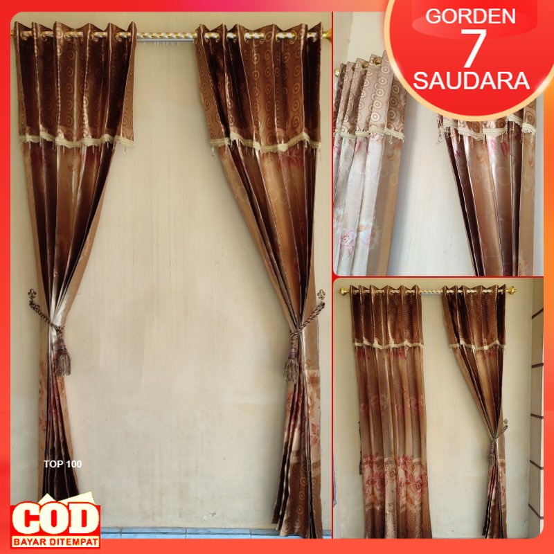 Jual Gorden Korden Gordyn Slambu Klambu Hordeng Tirai Black Out ...