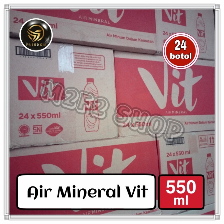 Jual Air Mineral Vit Botol Tanggung Pet - 550 ml (Kemasan Karton ...