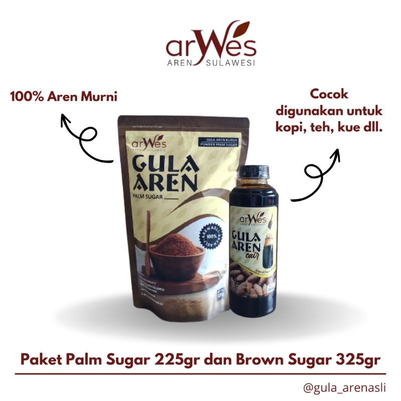 Jual Topping Gula Aren Bahan Makanan Minuman Kue Paket Palm Sugar 225gr ...