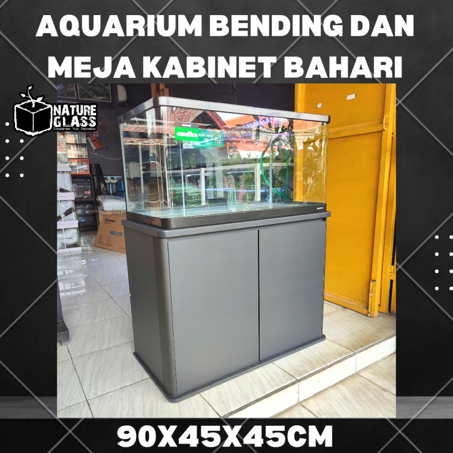 Jual Kabinet Meja dan Aquarium Akuarium Bending 90x45x45 cm BAHARI ...