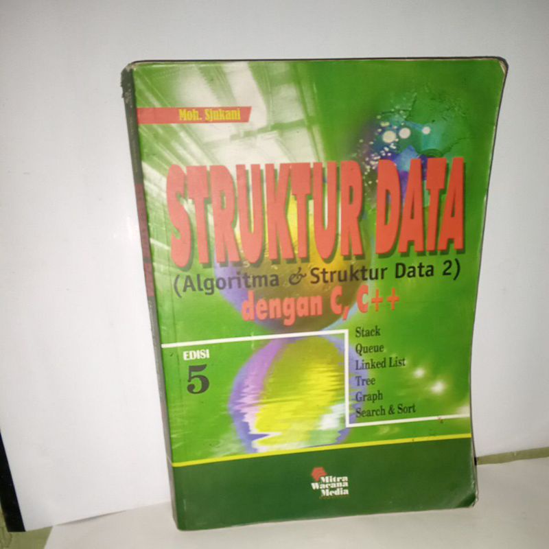Jual buku STRUKTUR DATA (algoritma & struktur data 2) dengan C,,.C++ edisi 5 karangan Moh ...