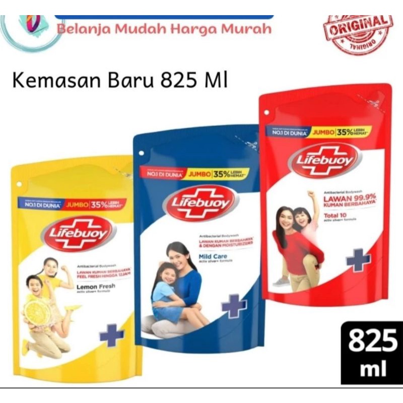 Jual Sabun Cair Lifebouy 825ml Lux 400ml 825ml Nuvo 900ml Refill