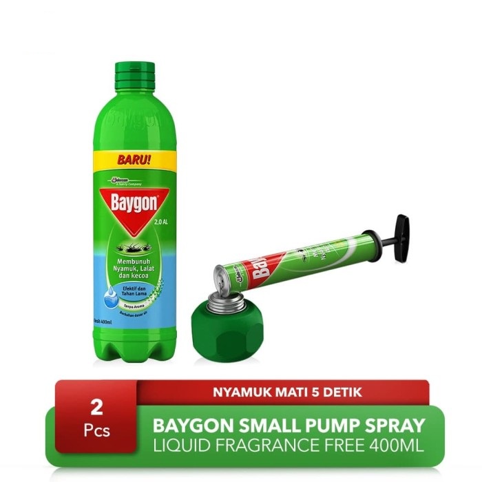 Jual SET OBAT NYAMUK BAYGON PUMP SPRAY + REFILL 400 ML CAIR LIQUID ...