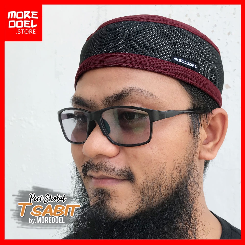 Jual MOREDOEL - Kopiah Peci Sholat Peci Dewasa Tsabit Marun By Moredoel Bermotif Mewah dan ...