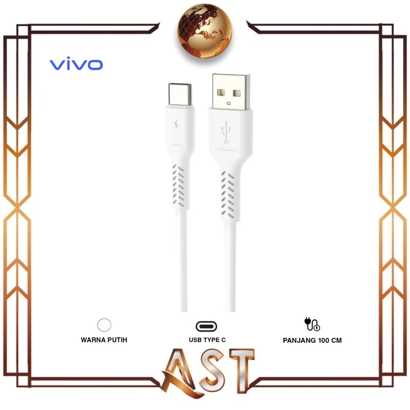 Jual Kabel Data Vivo TYPE C USB Cable Fast Charging V19 / Y91 / Y50 ...